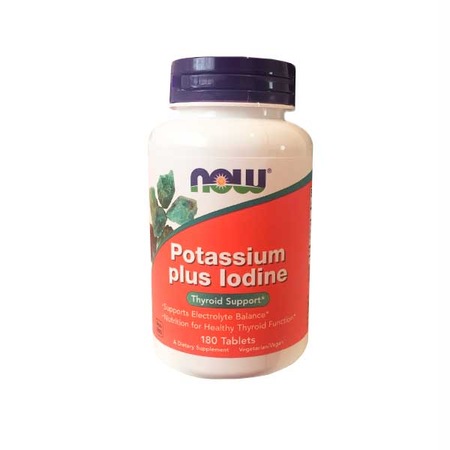Supliment alimentar Potasiu + Iod, Now Foods, 180 tablete - eMAG.ro