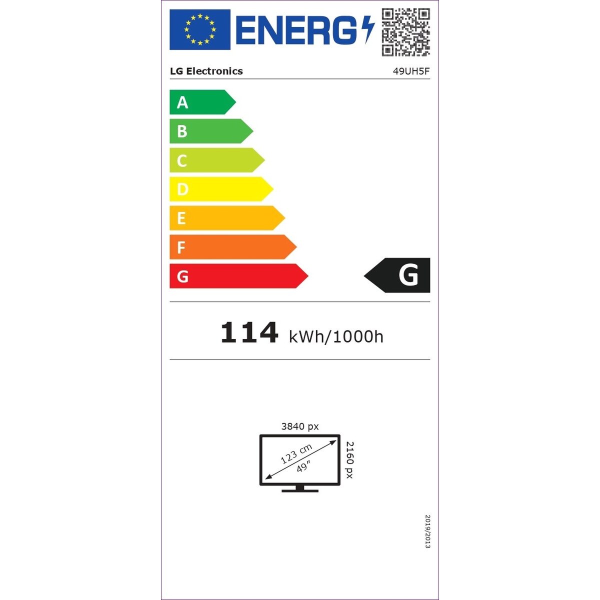 Monitor LG 86UH5F-H, 3840 × 2160 UHD 4K, 16:9, 86", 120 Hz, 8 ms ...