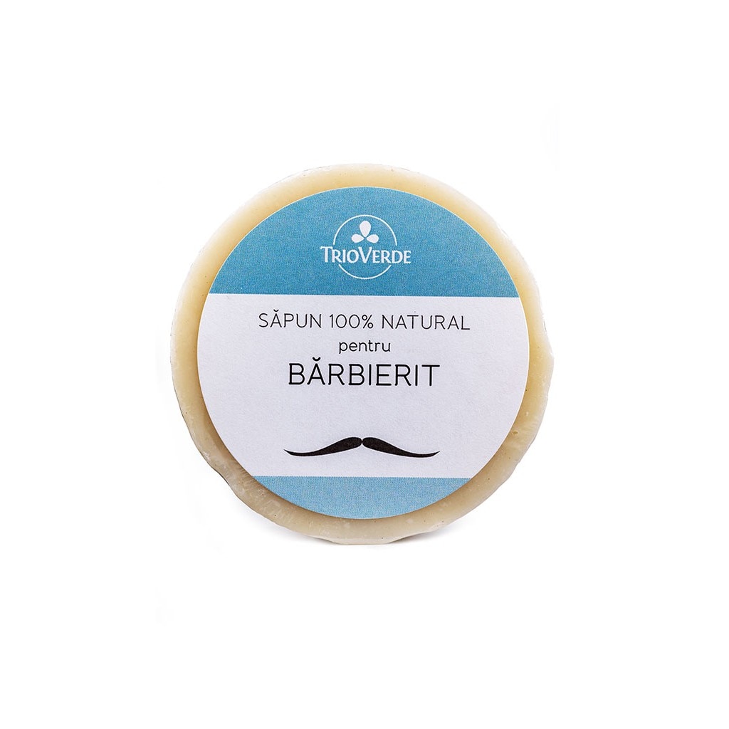 Sapun 100% natural pentru Barbierit rezerva Trio Verde, 110gr - eMAG.ro