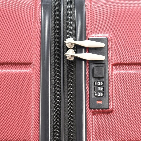 Set trolere, Perfect line, ABS, 80/31/52 cm, Bordeaux - eMAG.ro