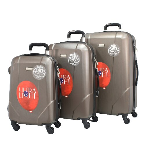 Set trolere, Perfect line, ABS, 75/29/49 cm, Maro - eMAG.ro