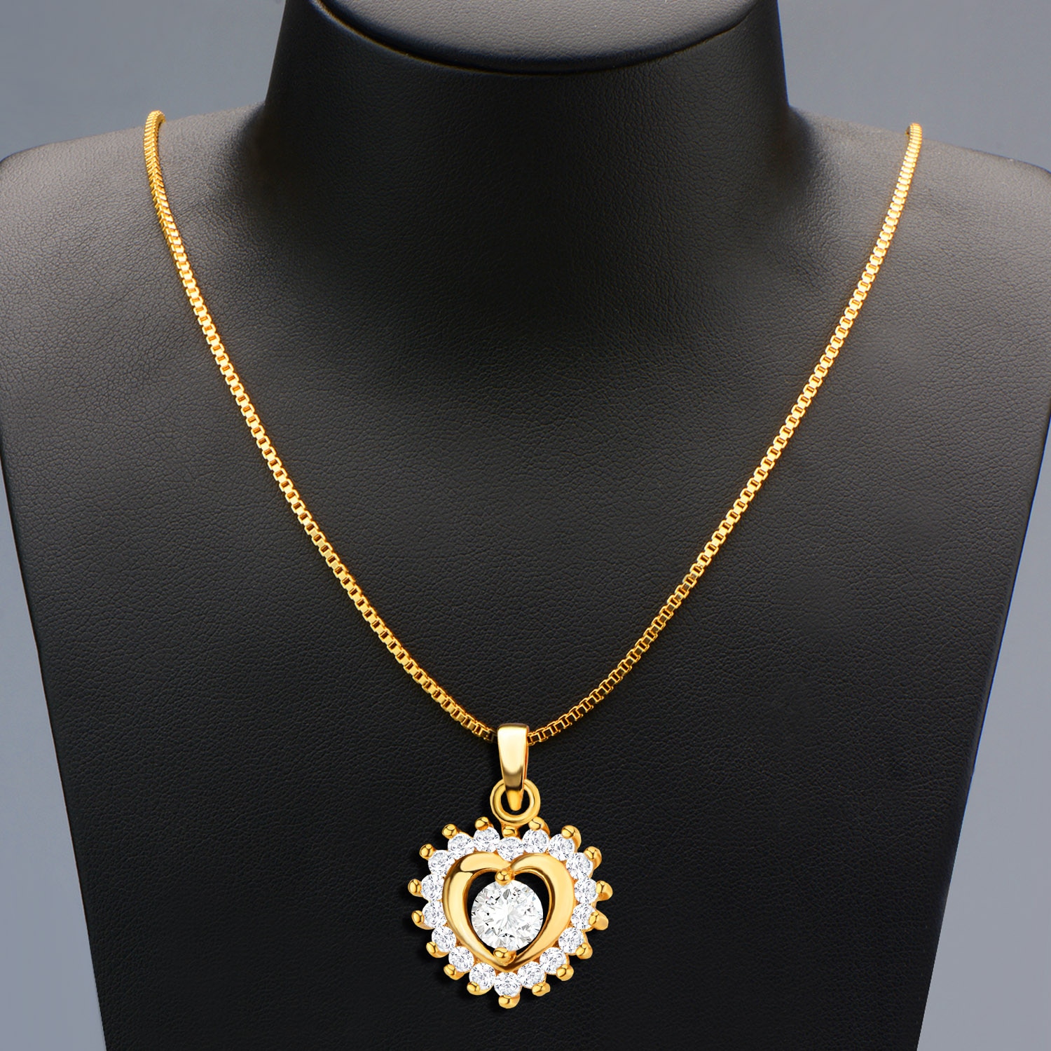 Set bijuterii dama, Cupru/Zirconiu, 450x45 mm, Auriu - eMAG.ro