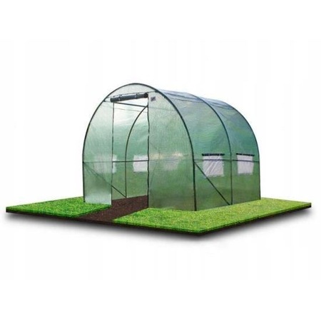 Sera gradina, pentru legume, 5 ferestre 2 x 2 x 2 m verde - eMAG.ro