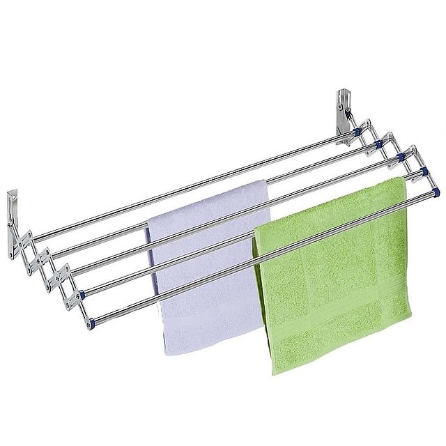 Uscator de rufe metalic, retractabil, prindere in perete, Blasko - eMAG.ro