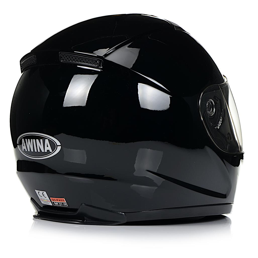 Casca moto, Awina, ABS, Negru, L (59-60) cm - eMAG.ro