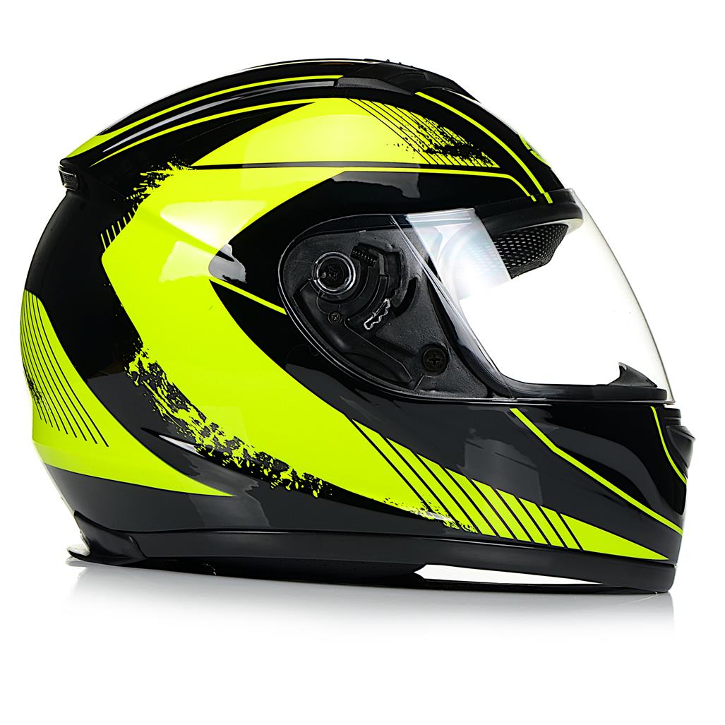 Casca moto, Awina, ABS, Negru / Galben, XL (61-62) cm - eMAG.ro