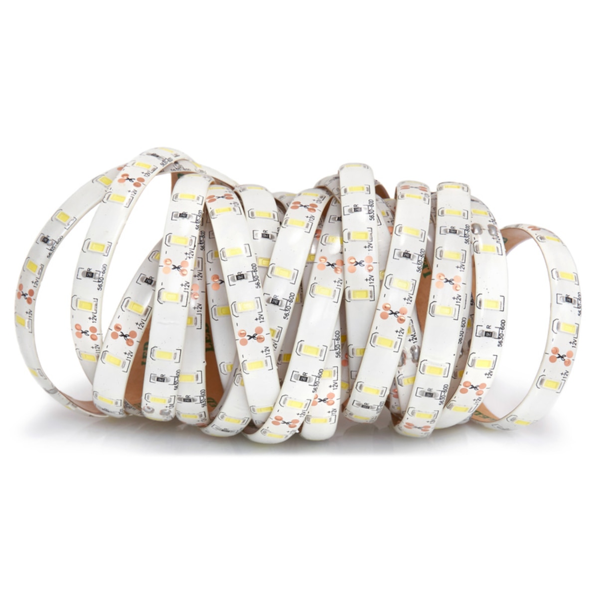 Banda Led Koloreno 12v 5630 300led 5m Ip65 6000k Alb Rece Emag Ro