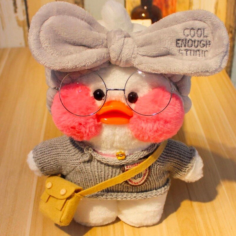 Jucarie Mascota Ratusca Lalafanfan, cu accesorii, 30 cm, din plus - alb ...