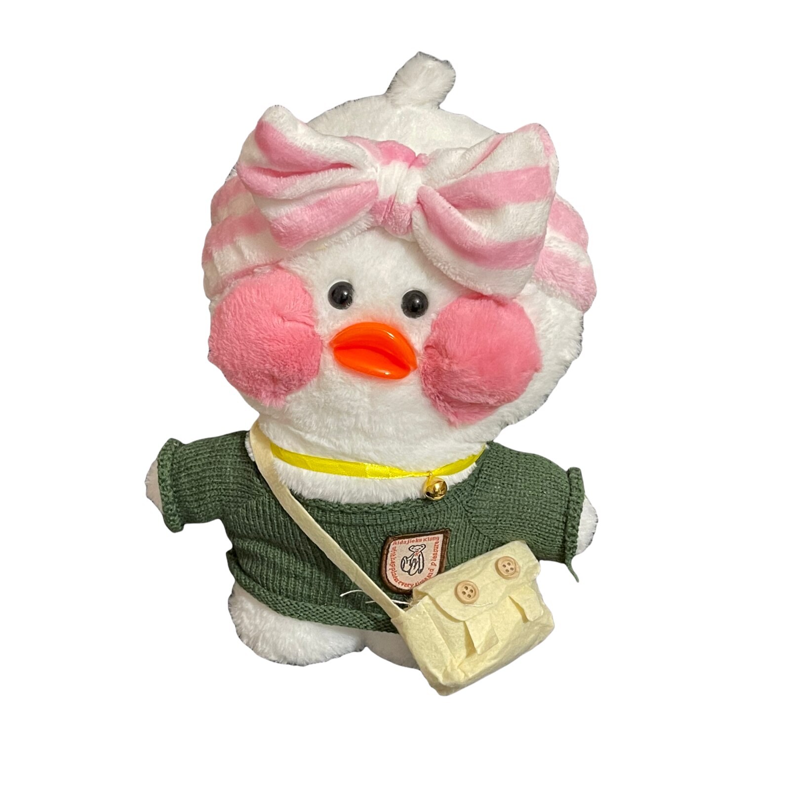 Jucarie Mascota Ratusca Lalafanfan, cu accesorii, 30 cm, din plus - alb ...