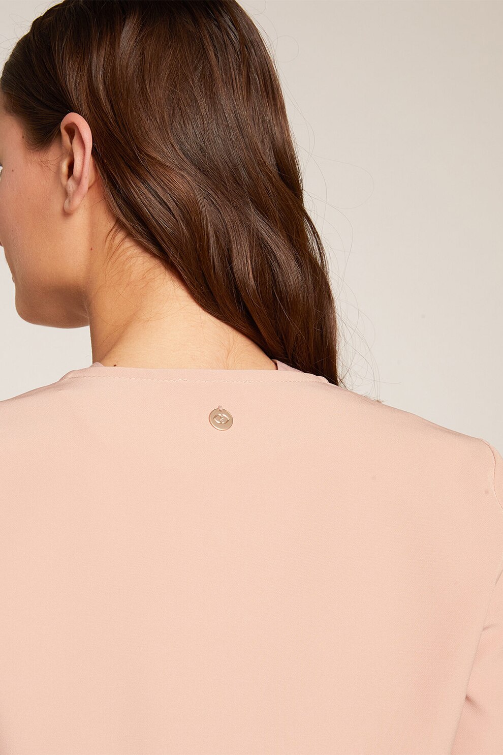 Motivi, Sacou crop cu maneci 3/4, Roz somon, 44 - eMAG.ro