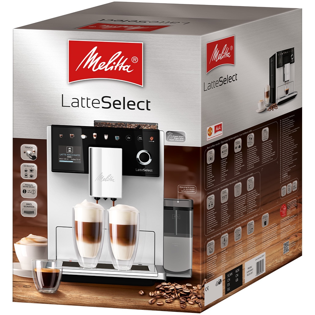 Espressor automat Melitta Latte Select, 1450W, 15 bari, sistem de ...