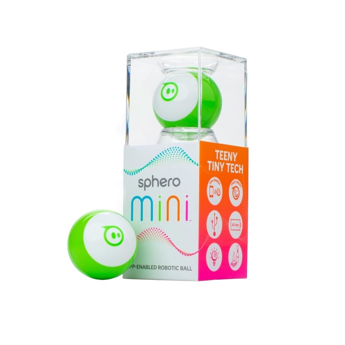 Robot coding programabil, Sphero, Mini, senzori live, 8+ ani, lumini ...