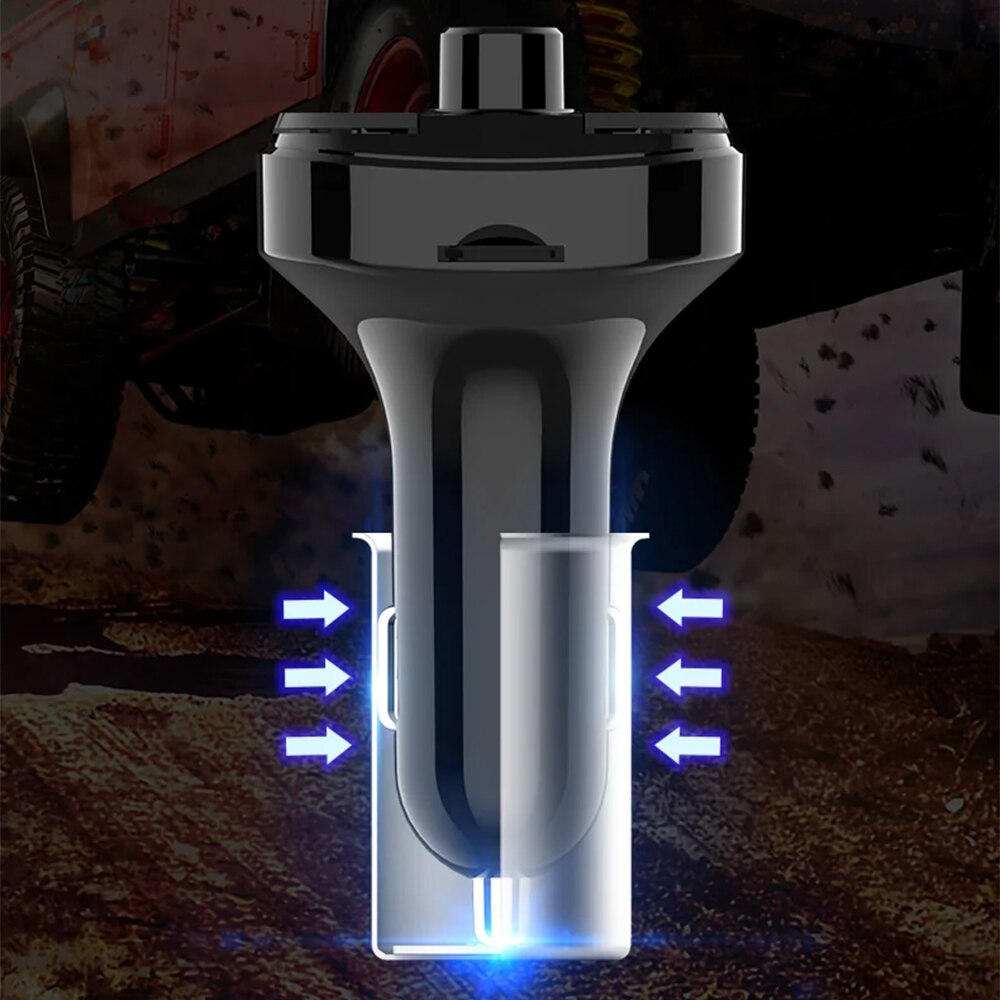 Modulator FM Car kit auto bluetooth, Yesido, 2x USB cu Type-C 20W ...