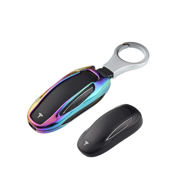 Husa Protectie cheie, Tesla, Metal, Color - eMAG.ro