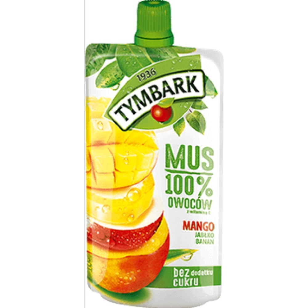 Piure de mango, mere si banane Tymbark, 12 x 120 g - eMAG.ro