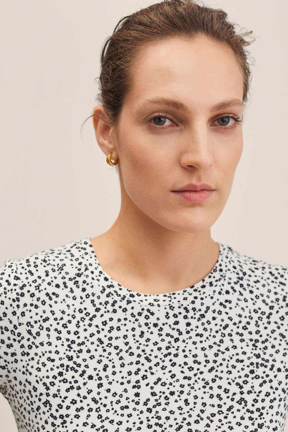 Mango, Rochie midi cu slituri laterale Matilde, Alb, Negru, L - eMAG.ro