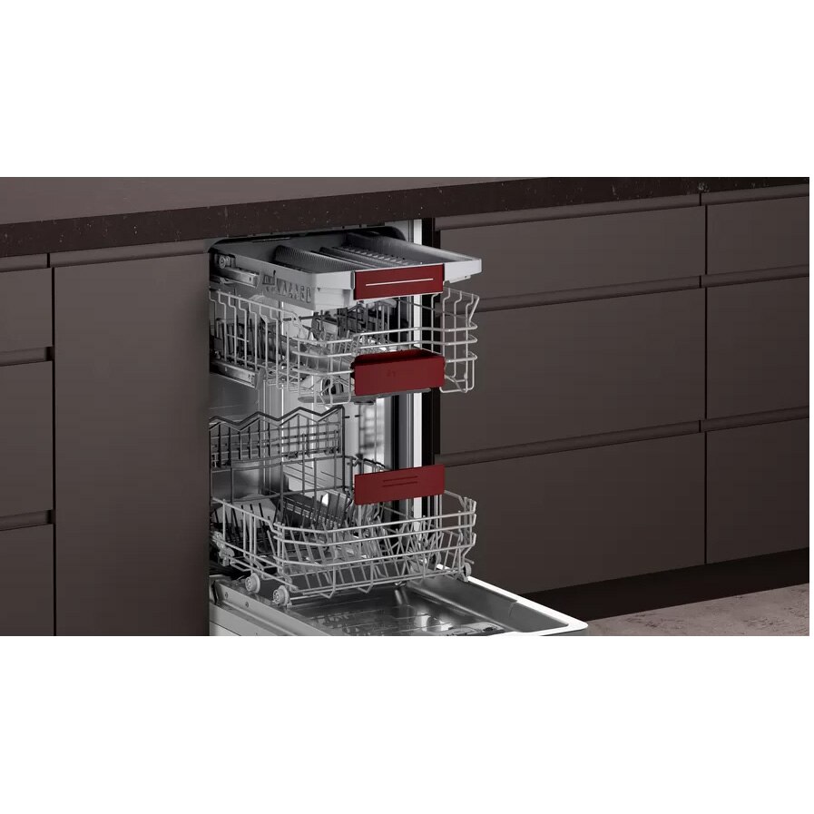 Neff S857ZMX09E Beépíthető keskeny mosogatógép, 10 teríték, 6 program ...