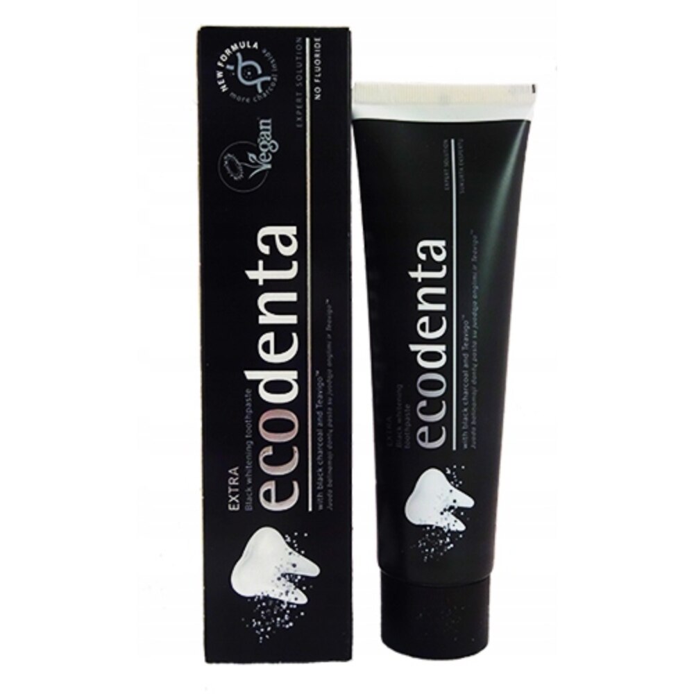 Pasta de dinti cu carbune Ecodenta, 100 ml - eMAG.ro