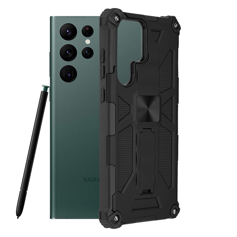 Armor Case за Samsung Galaxy S22 Ultra, Atlantic Blazor, черен - eMAG.bg