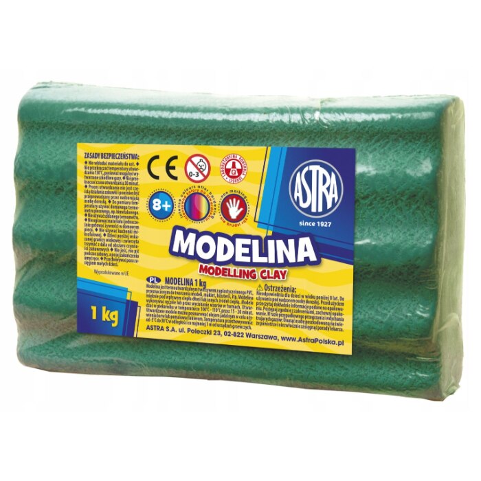 Argila pentru modelat, Astra, 1 kg, Verde - eMAG.ro
