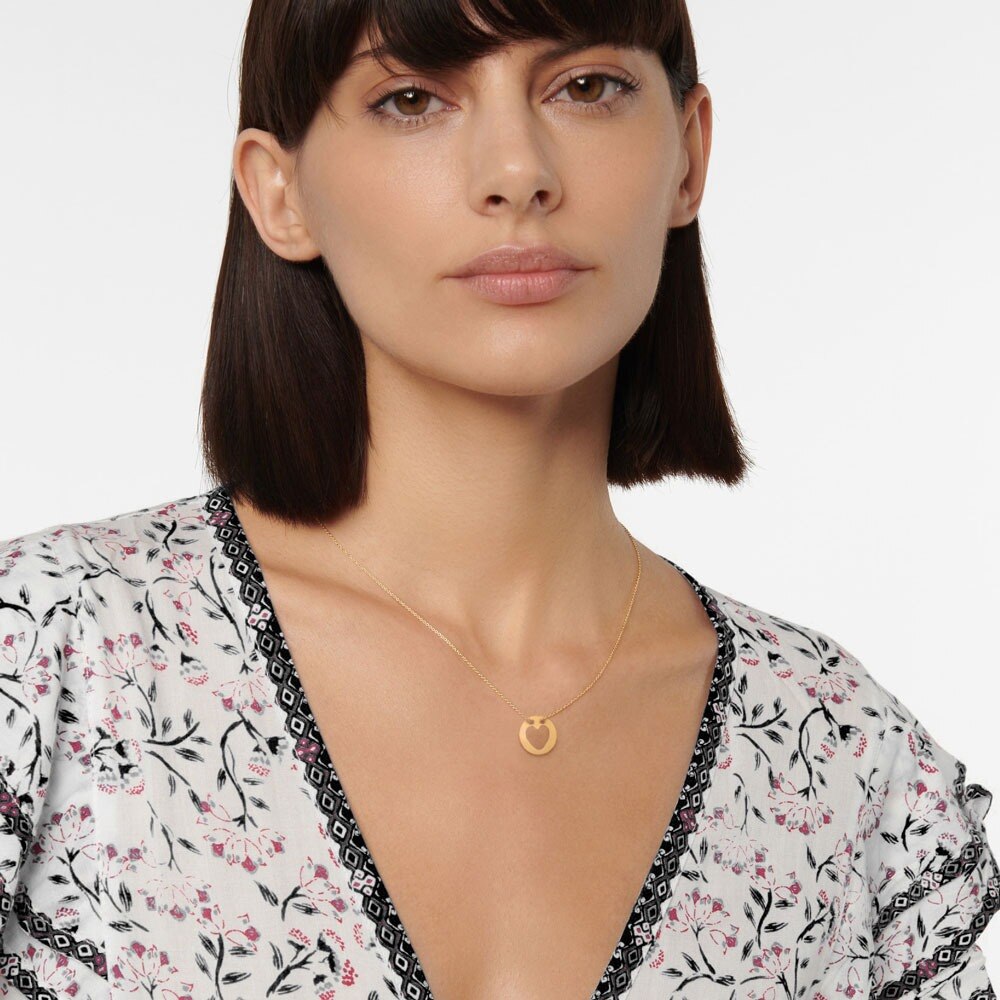 Lantisor din aur 14K 0,82 g cu inima, DiAmanti Heart - eMAG.ro