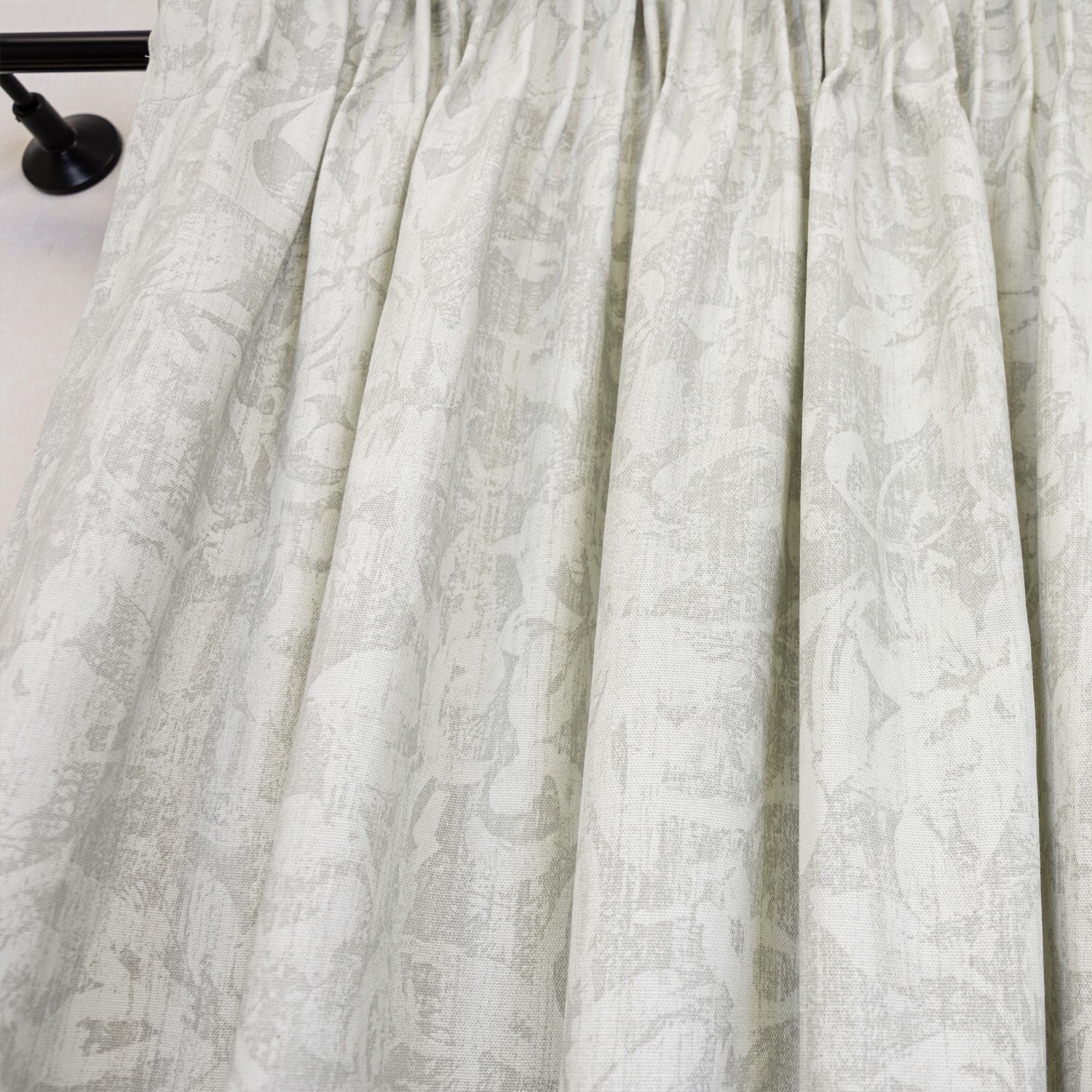 Set 5 piese draperii scurte Nostalgie Garden Shadow bumbac gri ...