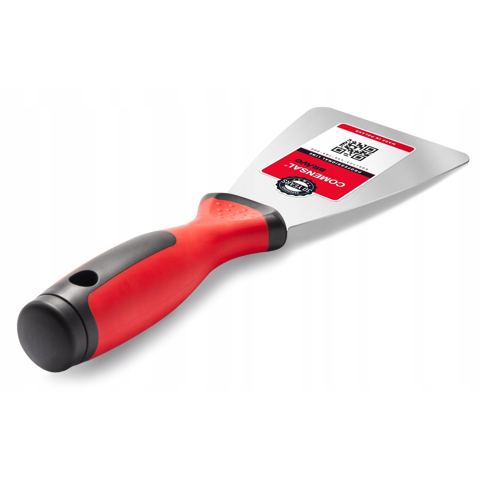 Spaclu inox tip VENICE, COMENSAL, maner din cauciuc, profesional ...