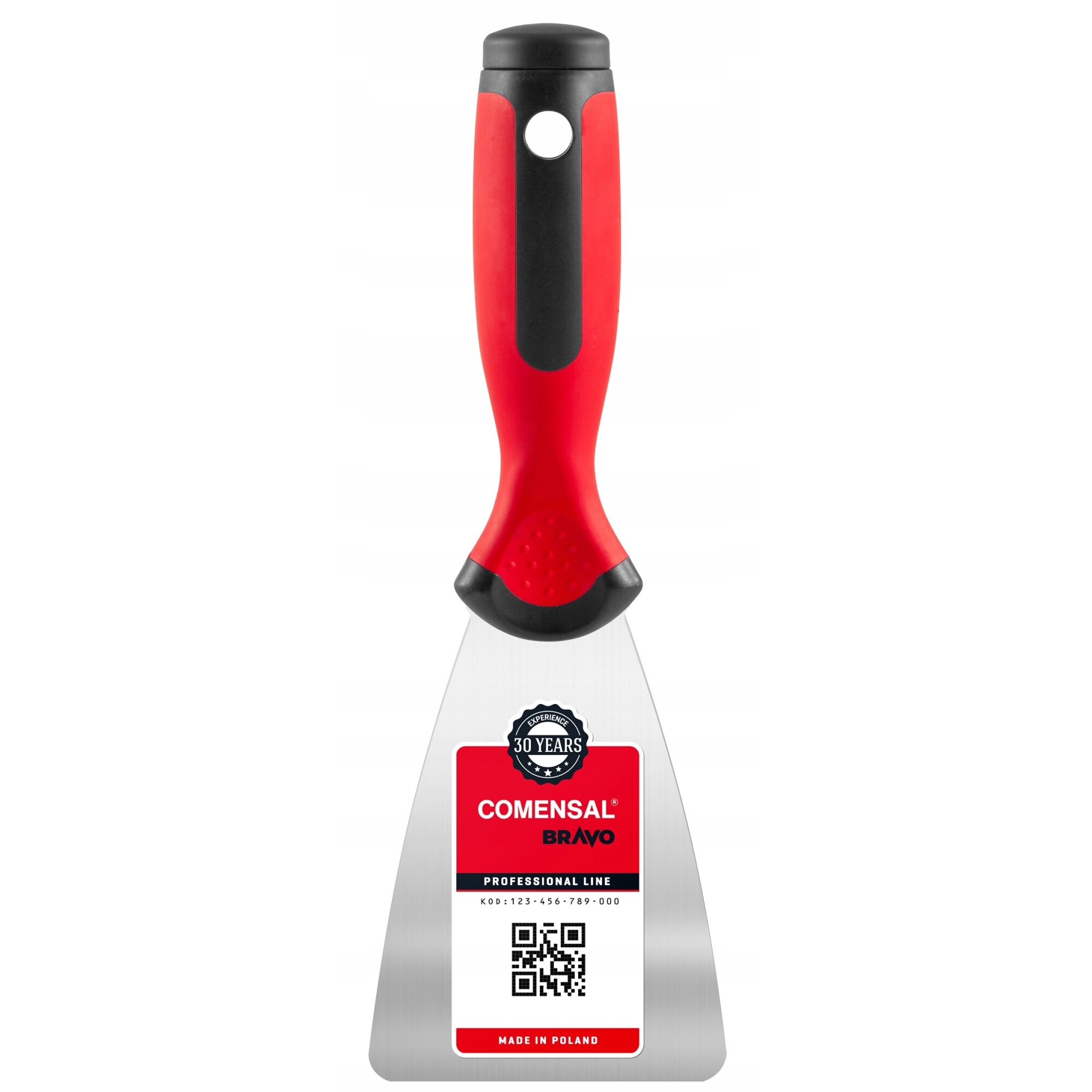 Spaclu inox tip VENICE, COMENSAL, maner din cauciuc, profesional ...