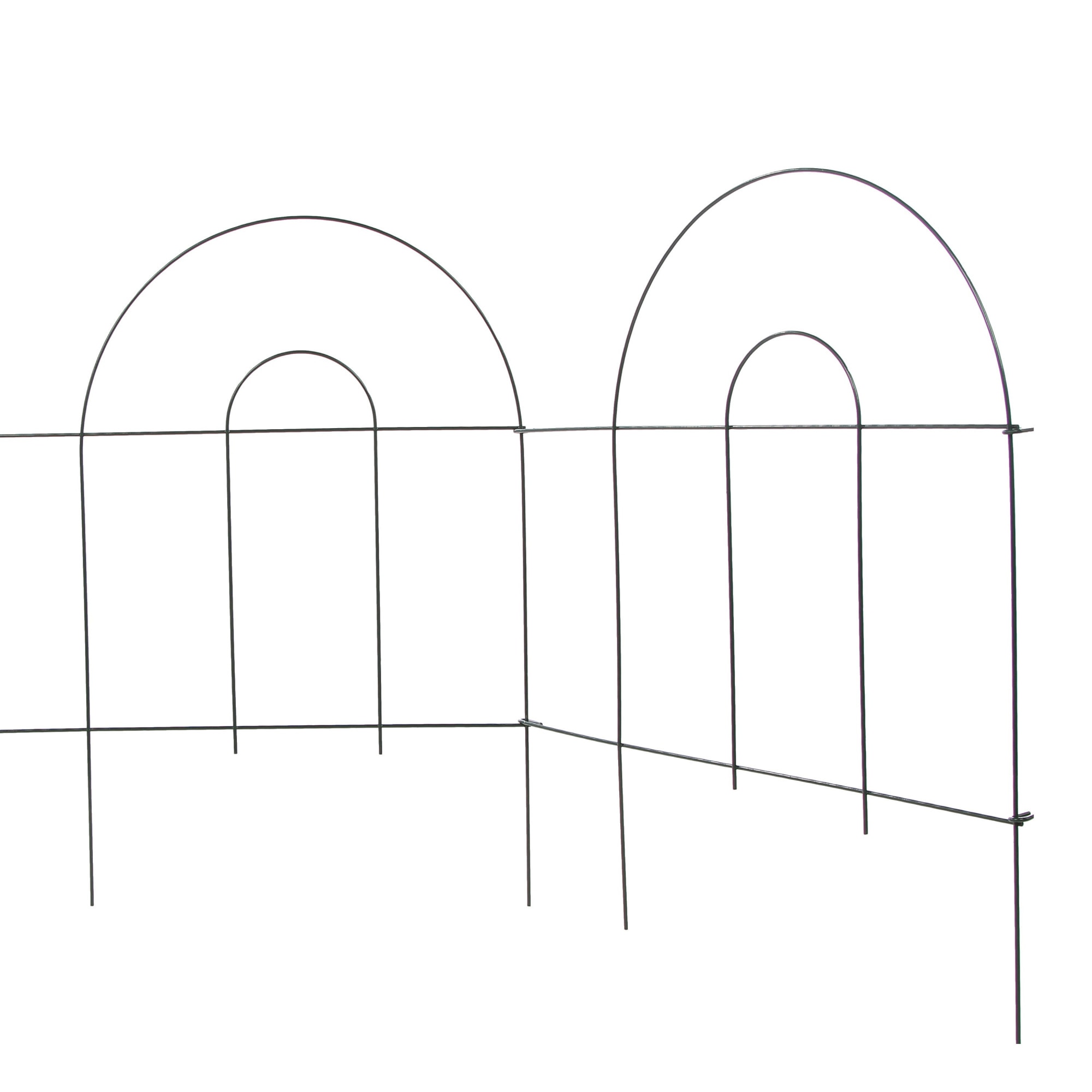 Set gardulet metalic, decorativ, pentru gradina, 304.8 x 45.7 cm, 8 buc ...