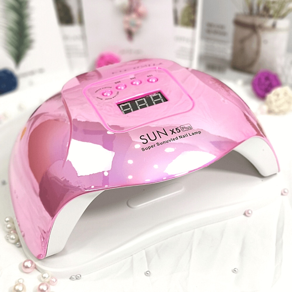 SUN x5 Plus UV/LED műkörmös lámpa 80 W 36 LED Gyöngyház pink - eMAG.hu