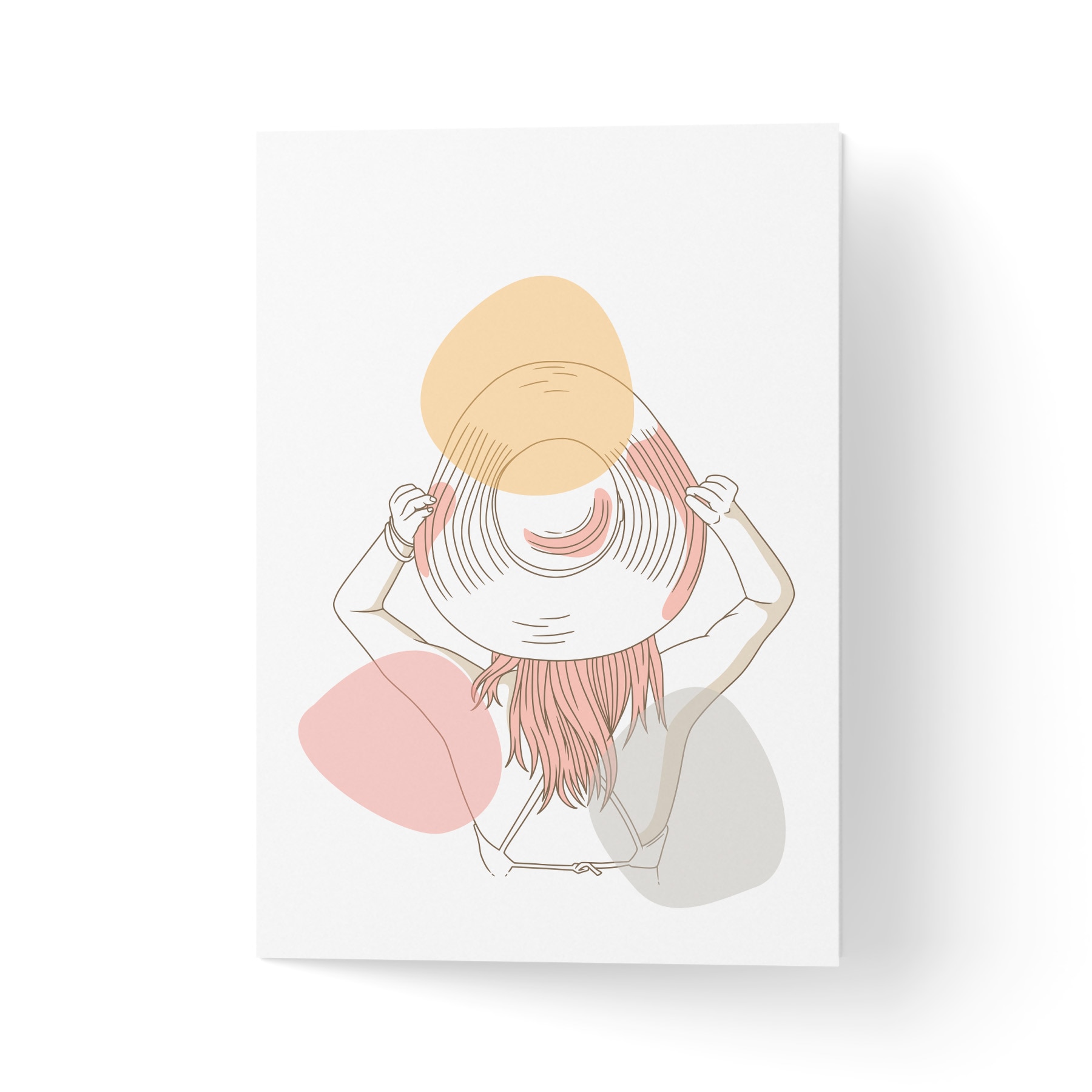 100 рециклирана поздравителна картичка с плик висококачествена текстурирана хартия Жена 4