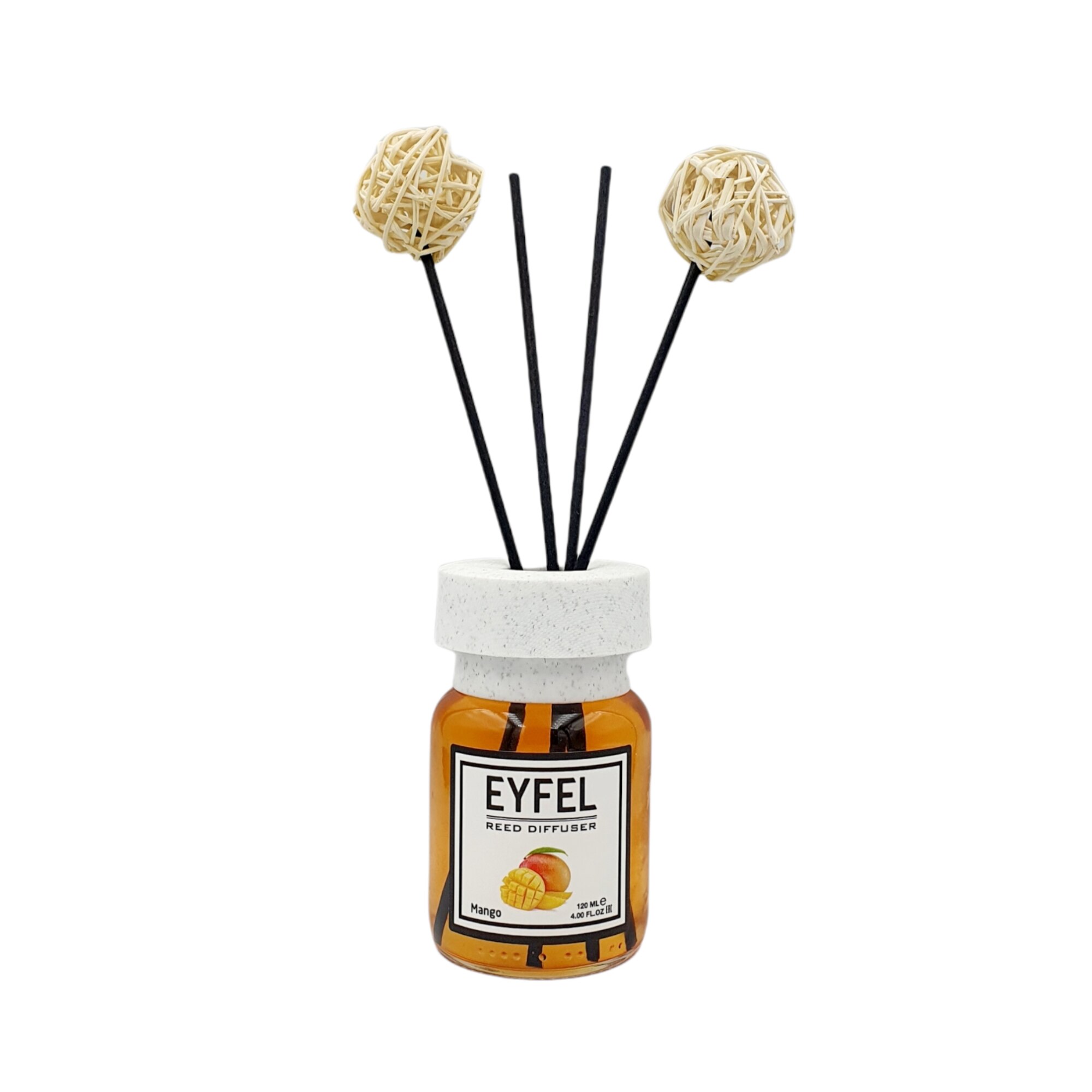 Parfum Odorizant de Camera cu betisoare Eyfel sticla rotunda 120 ml ...