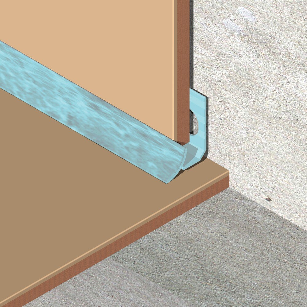 Bagheta concava din PVC cu rasina ABS, folio A= 9mm, culoare bleu ...