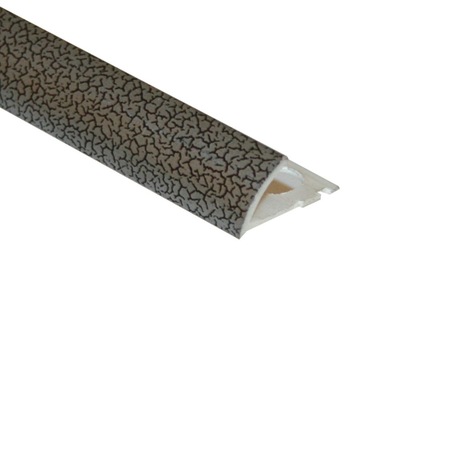 Bagheta colt exterior, PVC rigid folio, A=10mm, culoare grafit argintat ...