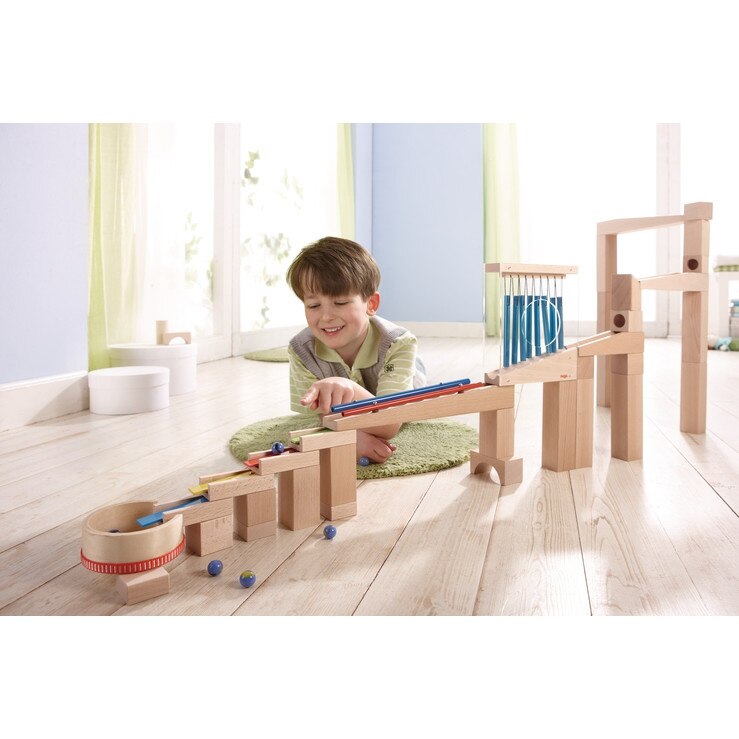 Комплект музикален конструктор Haba 3971, Дърво/Натурален, 32 части ...