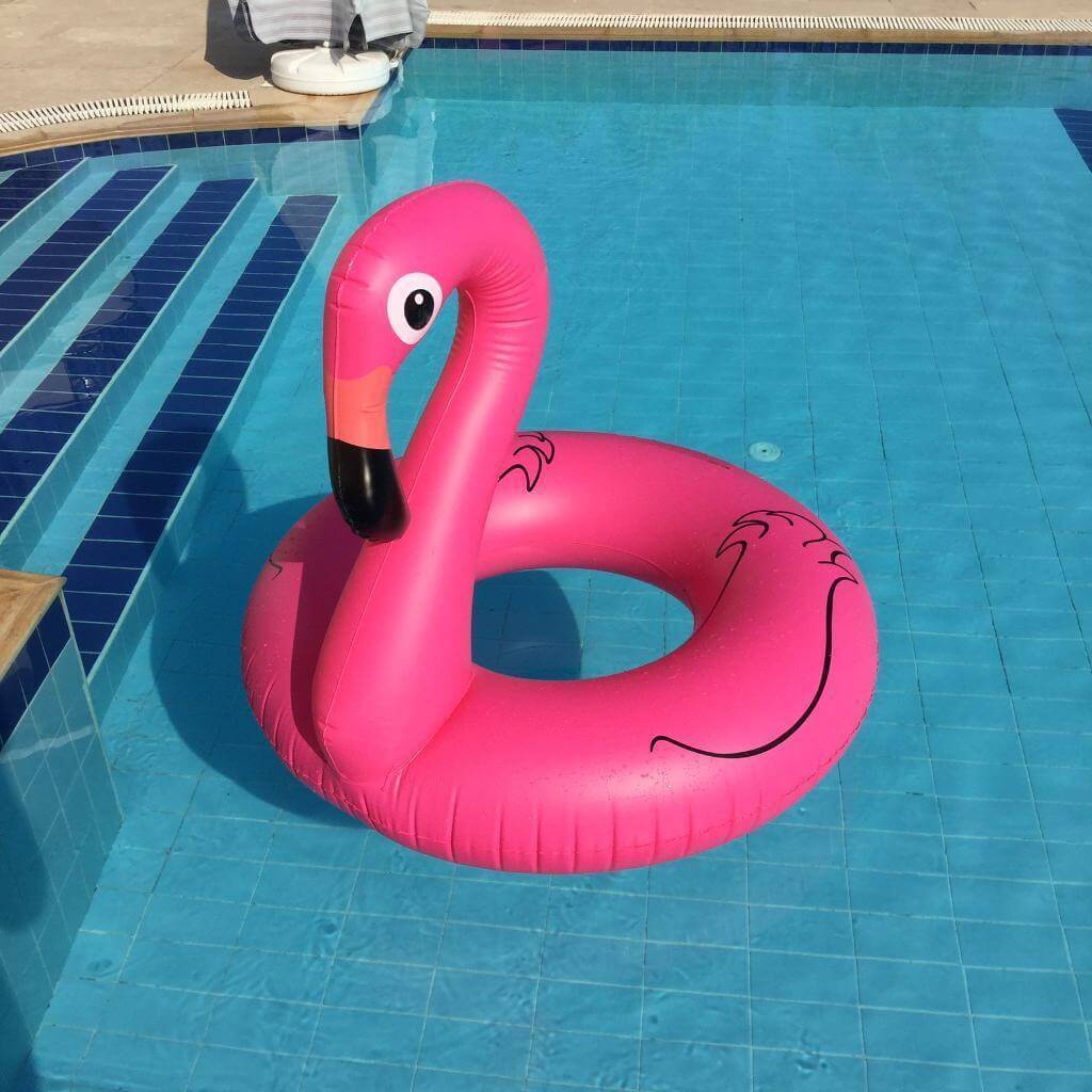 Colac gonflabil inot, Zola, in forma de flamingo, 70x70 cm - eMAG.ro