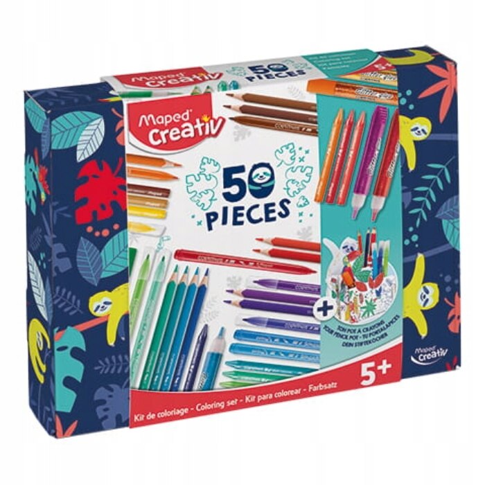 Kit pentru colorat, Maped, 50 elemente, Multicolor - eMAG.ro