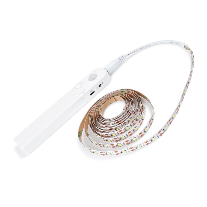 Комплект LED ленти Lumenix, Контролер със сензор за движение, 5V, 2 м ...