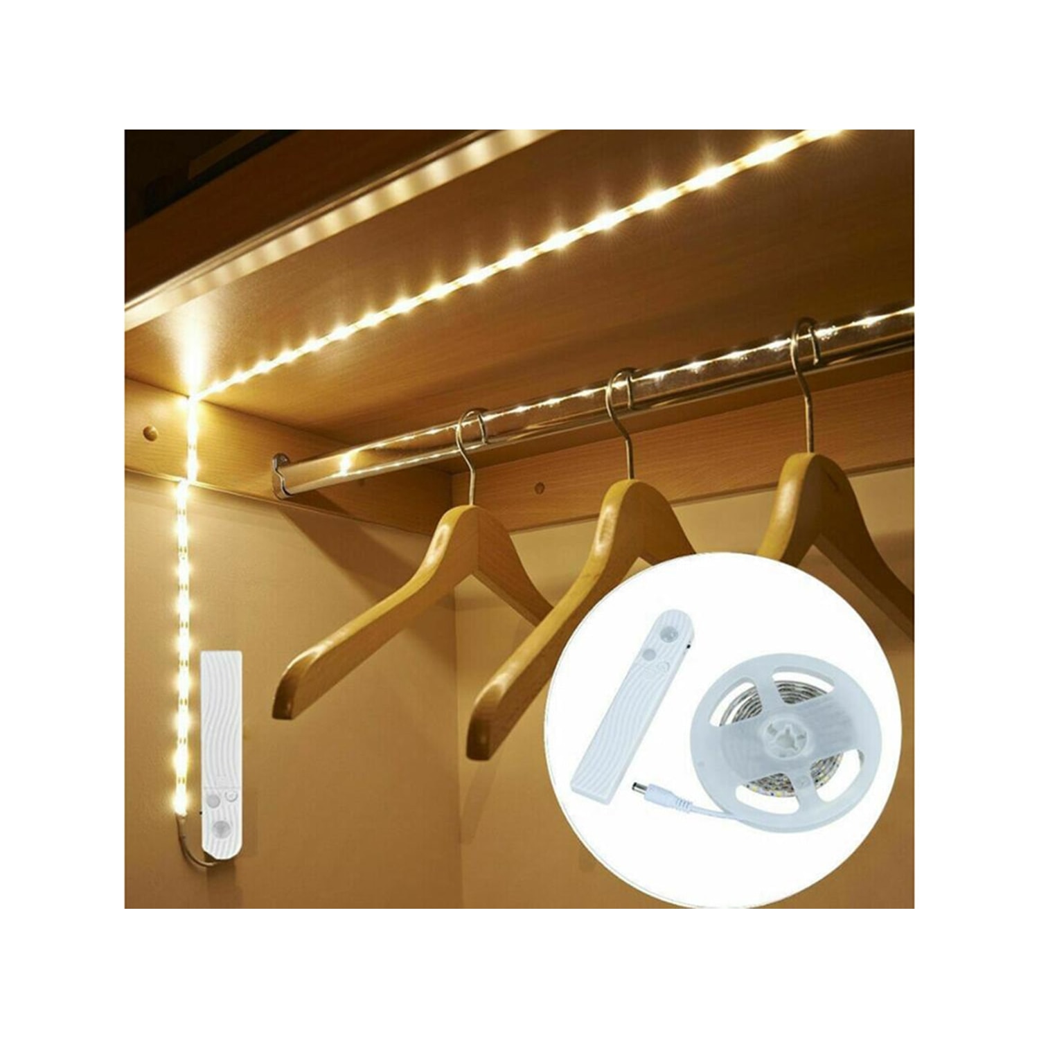 Комплект LED ленти Lumenix, Контролер със сензор за движение, 5V, 2 м ...