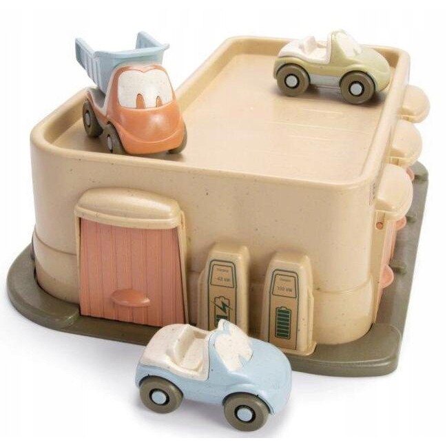 Set de jucarie garaj cu 3 masini, Dantoy, Plastic, Multicolor - eMAG.ro