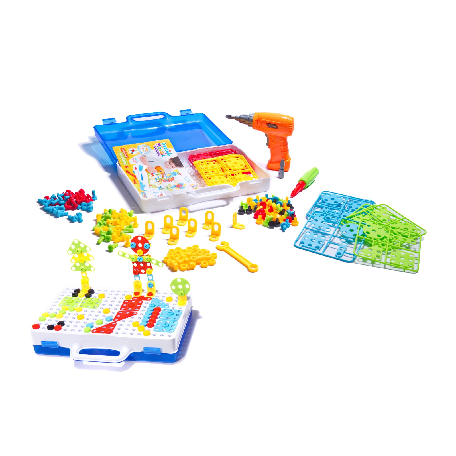 Set educativ de constructie pentru copii, 237 piese, +3 ani, 30x24x5.5 ...