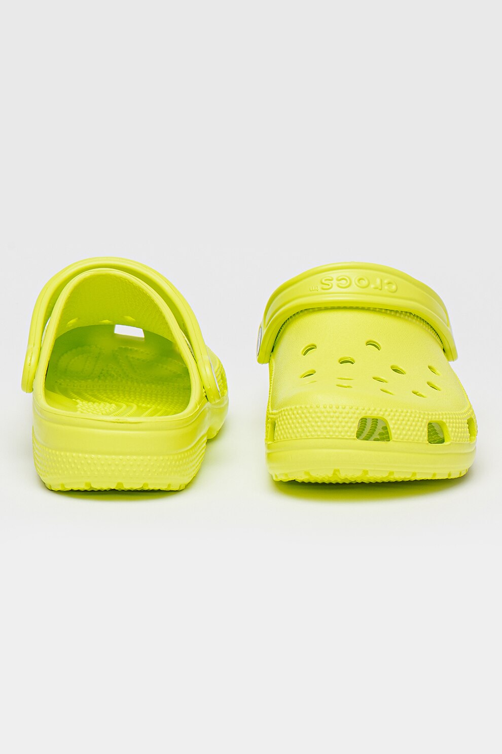 Crocs, Classic Roomy Fit sarokpántos uniszex papucs, Limezöld, 39-40 ...