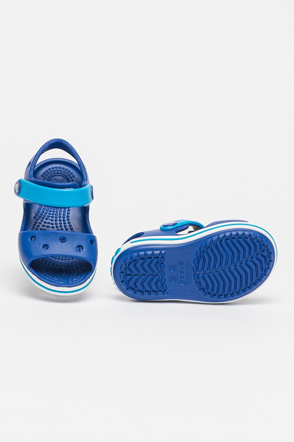 Crocs, Sandale cu velcro Crocband™, Indigo, 22-23 EU - eMAG.ro
