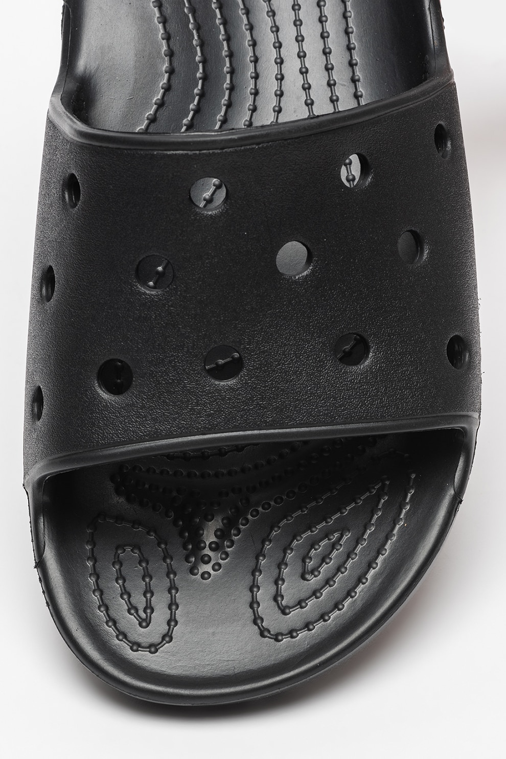Crocs, Papuci unisex cu model cu perforatii Classic, Negru, 43-44 - eMAG.ro