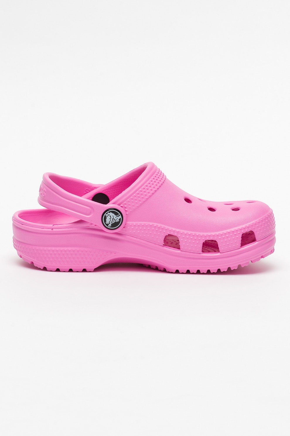 Crocs, Saboti slingback cu perforatii, Roz, 32-33 EU - eMAG.ro