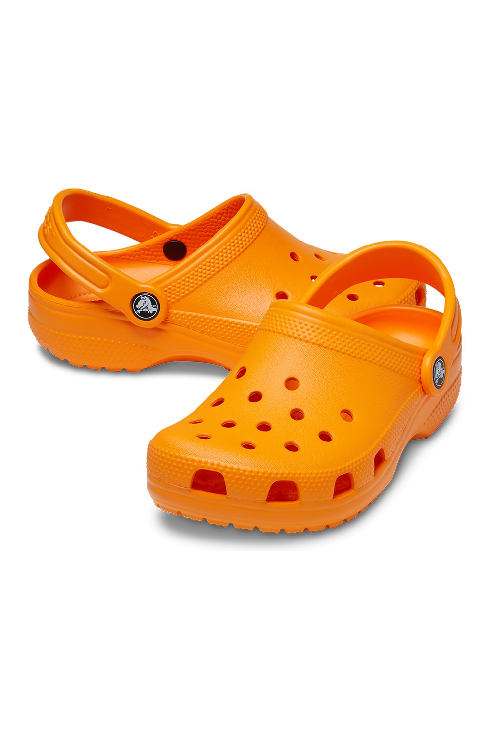 Crocs, Saboti slingback cu perforatii, Portocaliu, 34-35 EU - eMAG.ro