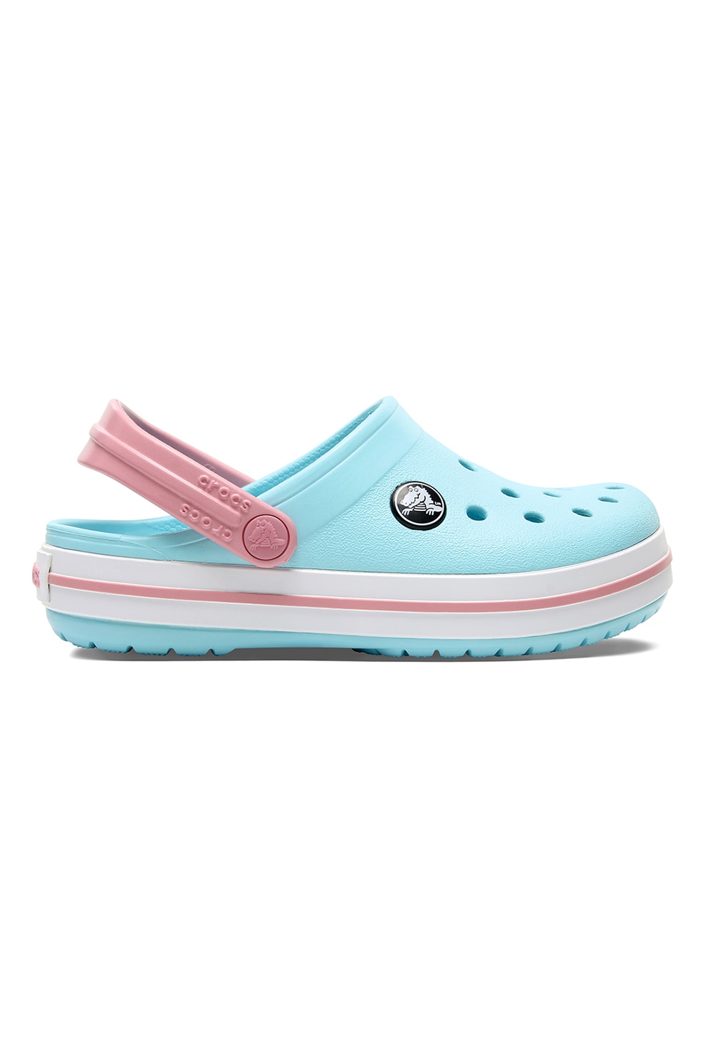 Crocs, Saboti slingback de cauciuc, Albastru pastel, Roz, 23-24 EU ...
