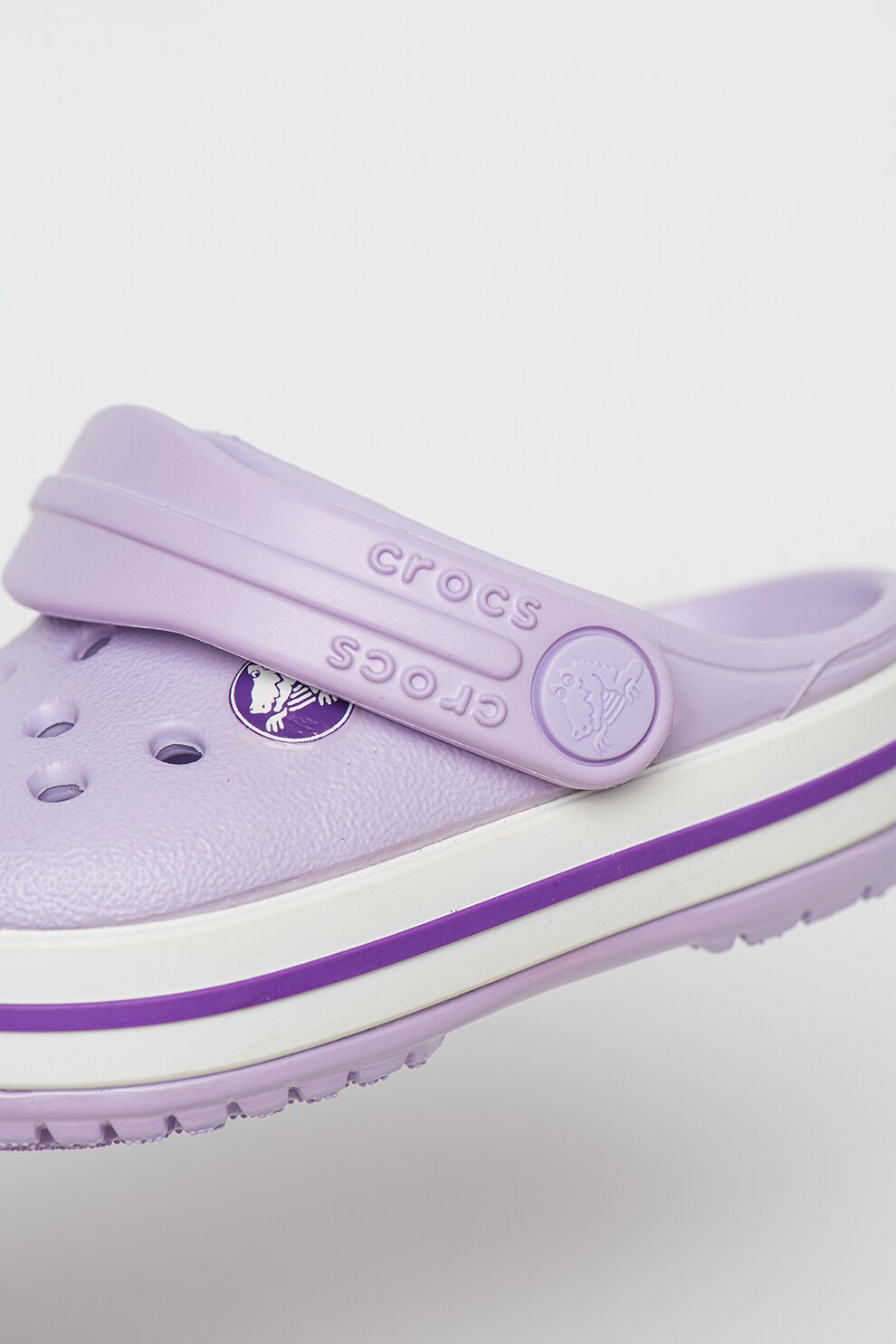 Crocs, Saboti slingback convertibili cu dunga contrastanta Crocband ...
