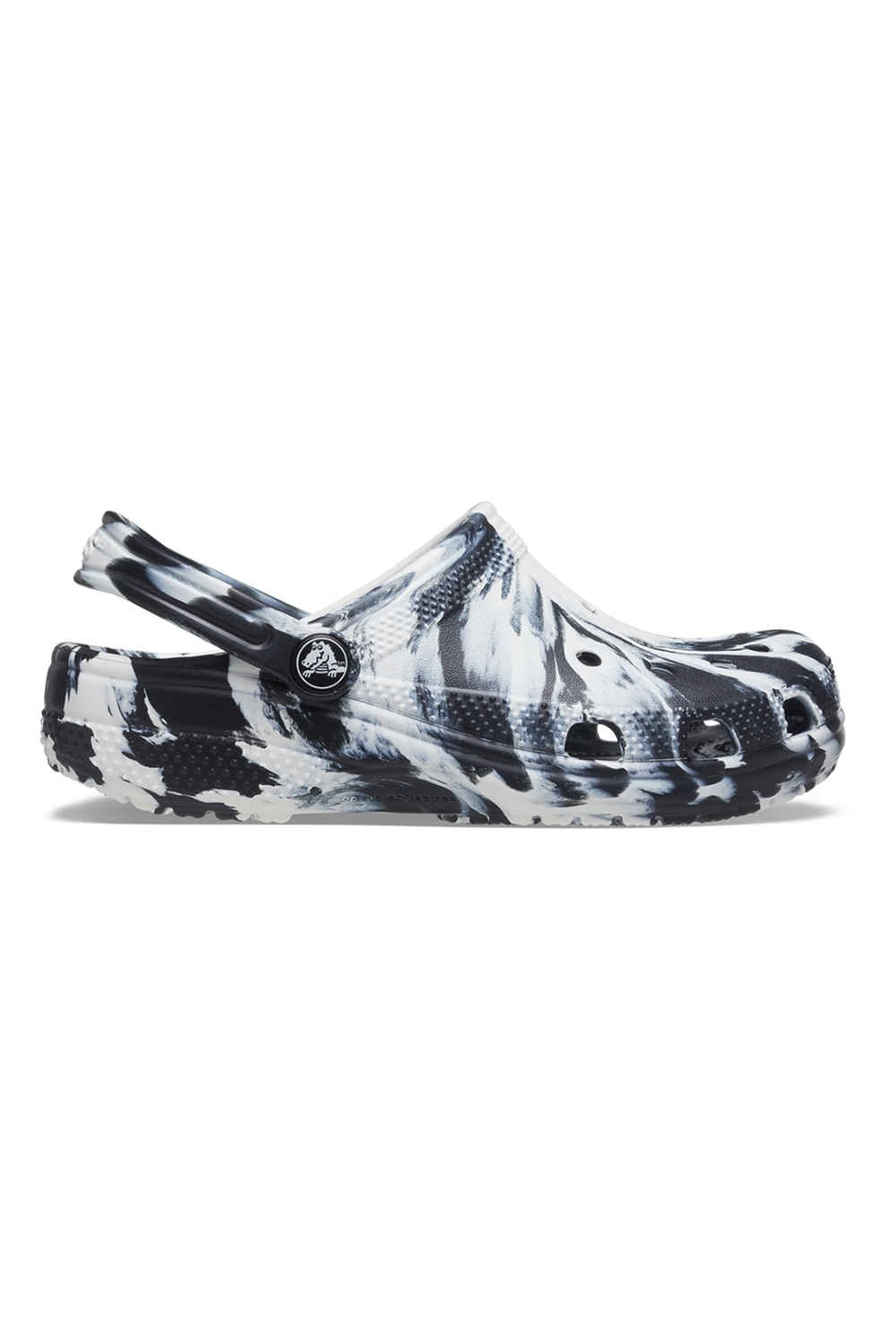 Crocs, Saboti slingback cu imprimeu abstract Classic Marble - eMAG.ro