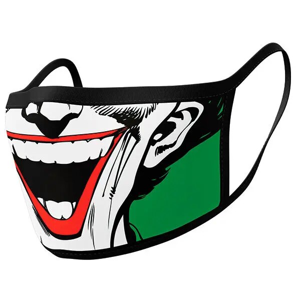 Set 2 masti faciale copii, DC Comics Face Mask Joker Face, Bumbac ...